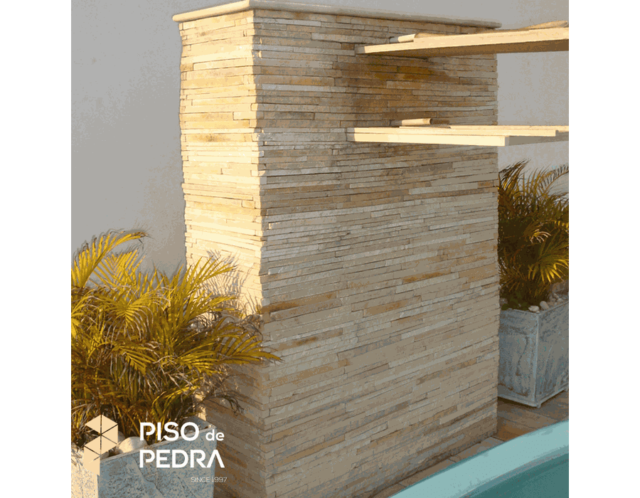 Filete São Tomé Amarelo Irregular | Piso de Pedra Osasco