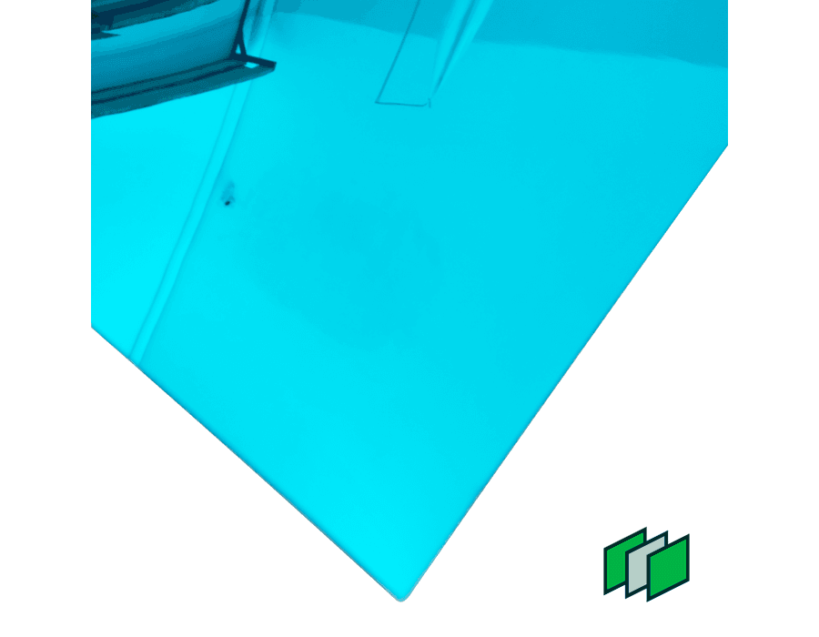 Chapa De Acrílico Espelhado Azul 2mm 150cm X 100cm | POLY SHEET ...