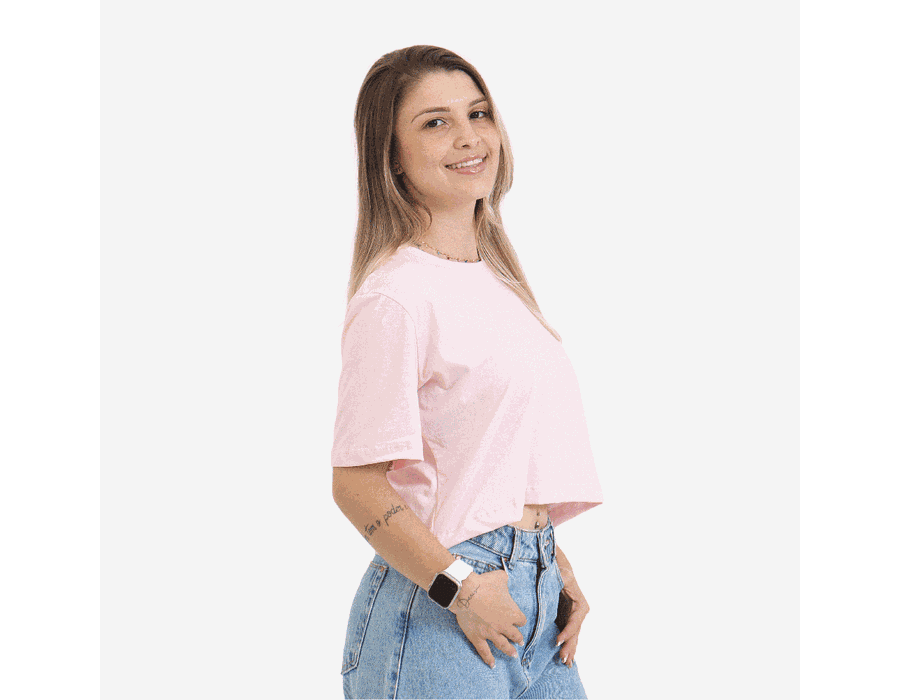 Cropped Feminino Rosa | Techmalhas