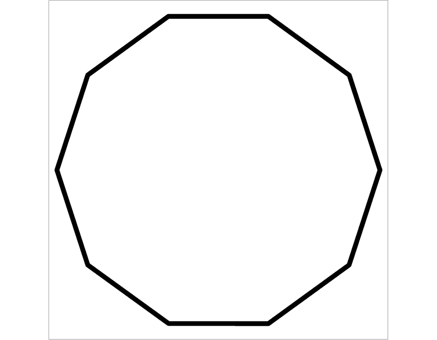 Gráfico Decágono PS PVC | LOJA TERAPEUTA LUCIANA SILVEIRA