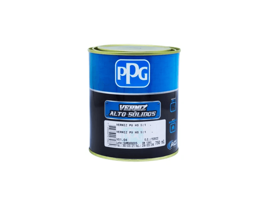 Verniz PU Automotivo 5x1 (V51.04) 750ml PPG | TINTAS JD