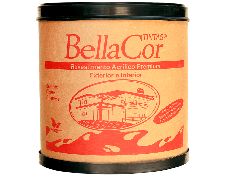 Textura lisa branco - Barrica com 25kg - BellaCor | Tintavel