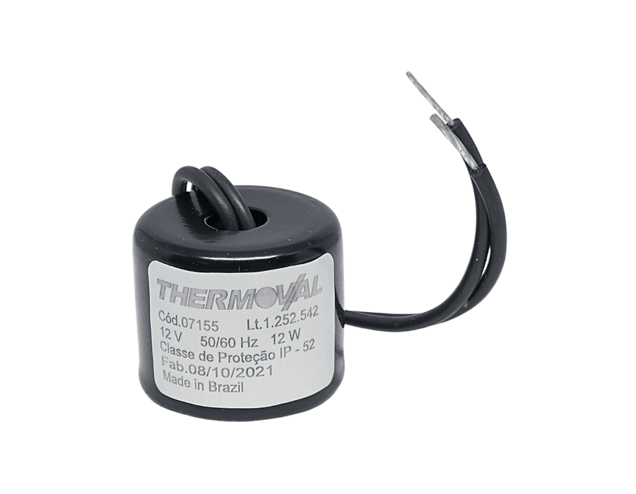 Bobina Solenóide 12w 12v Núcleo 8,5mm Thermoval 07155 | V&B DO BRASIL