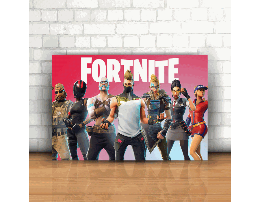 Placa Decorativa - Fortnite Mod. 16 | Inter Adesivos Decorativos