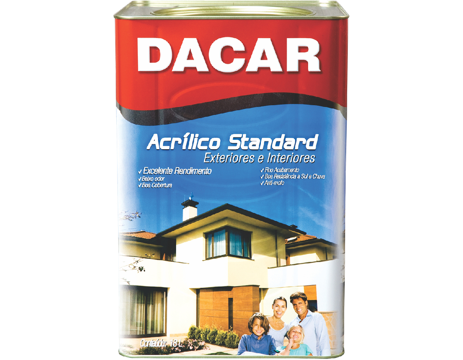 TINTA ACRÍLICA FOSCO STANDARD DACAR 18L | TINTAS JD