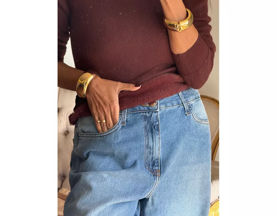 BLUSA PELUCIADA MARROM | SIMONE PETRI