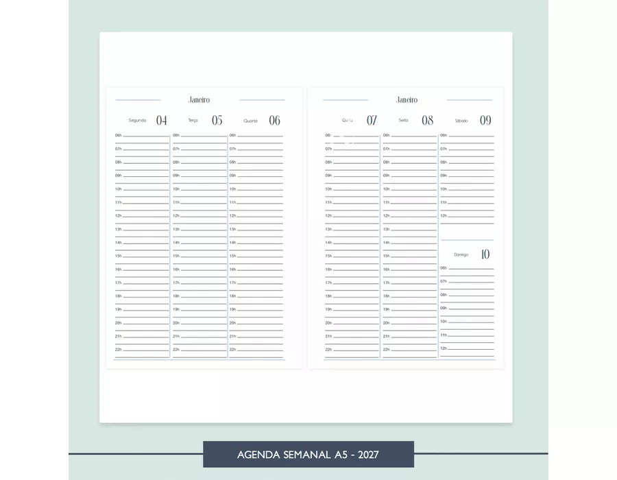 Agenda 2027 - Comercial Semanal | Studio Office K