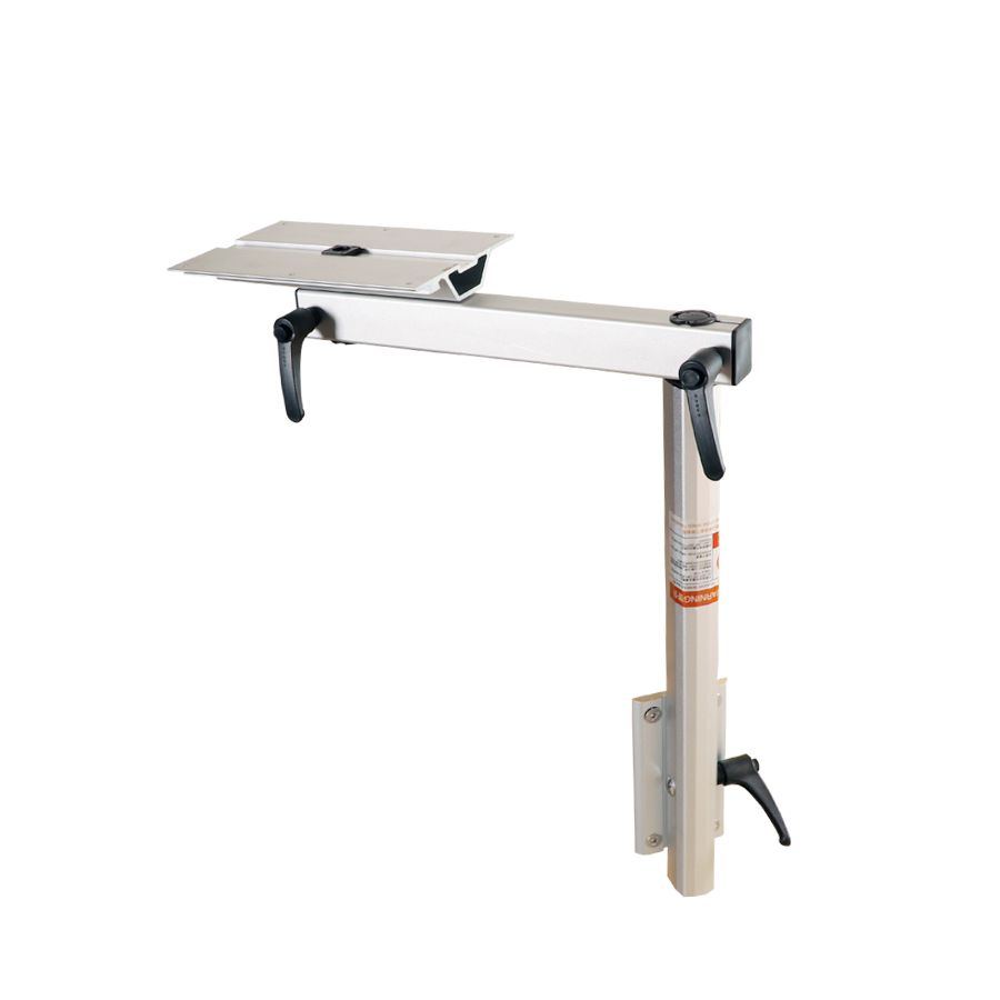 Base para Mesa de Metal Manual RETRATIL Desmontavel cor PRATA | TOP RV ...