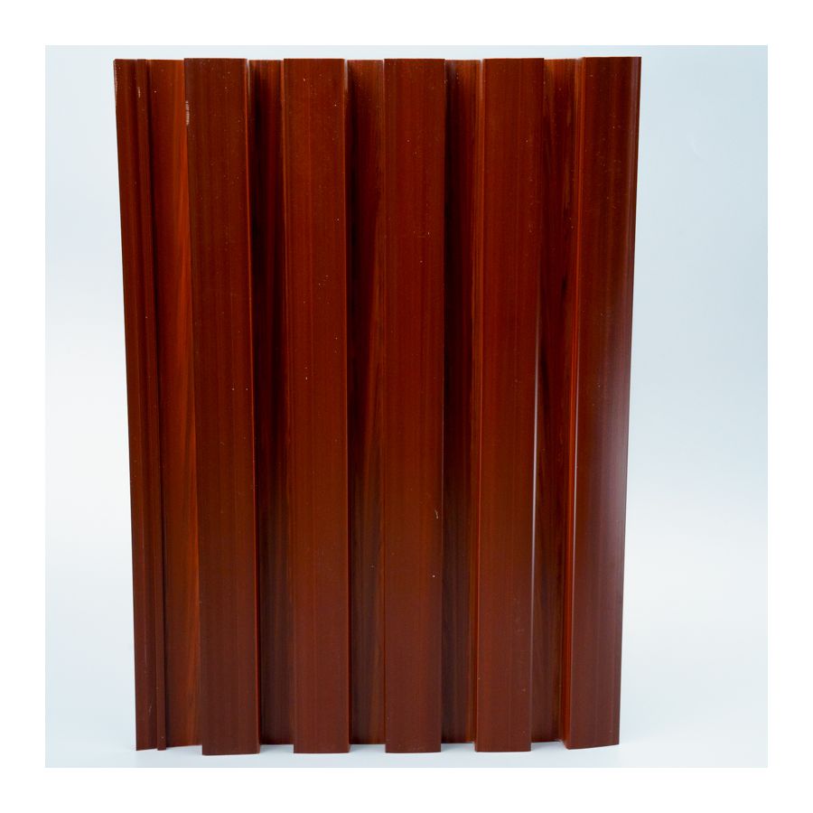 PAINEL RIPADO DECORATIVO EM PVC IMBUIA 2,85M