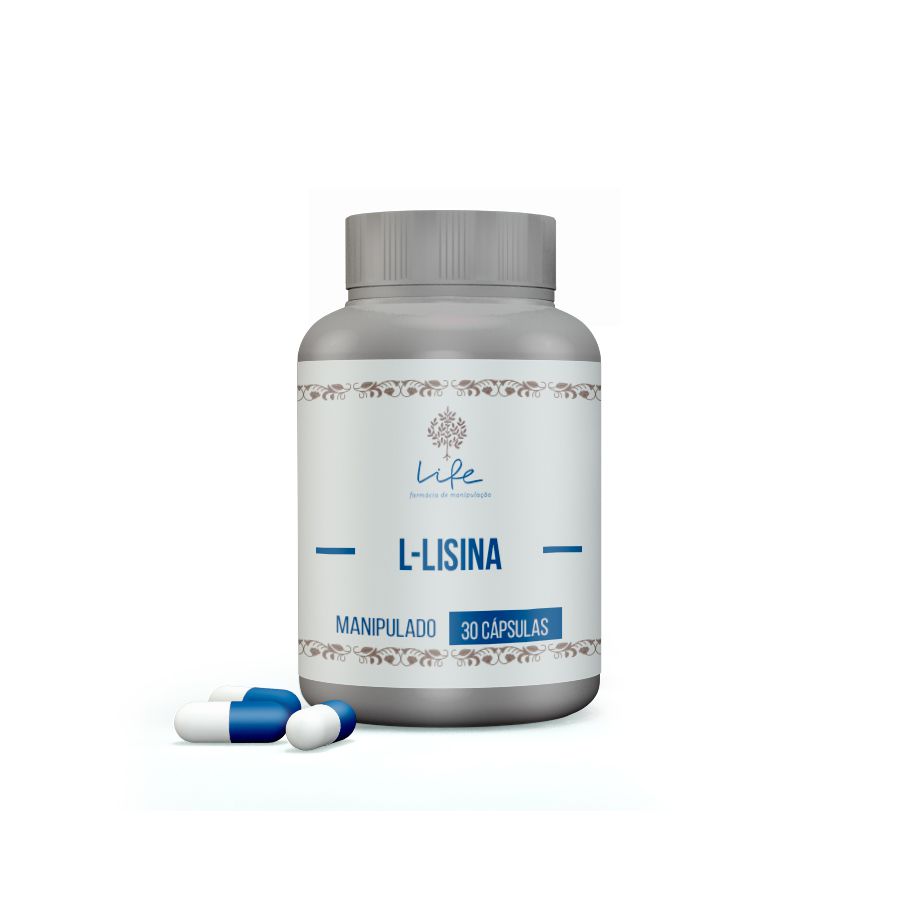 Lisina 500mg - 30 Doses | LIFEMANIPULACAO