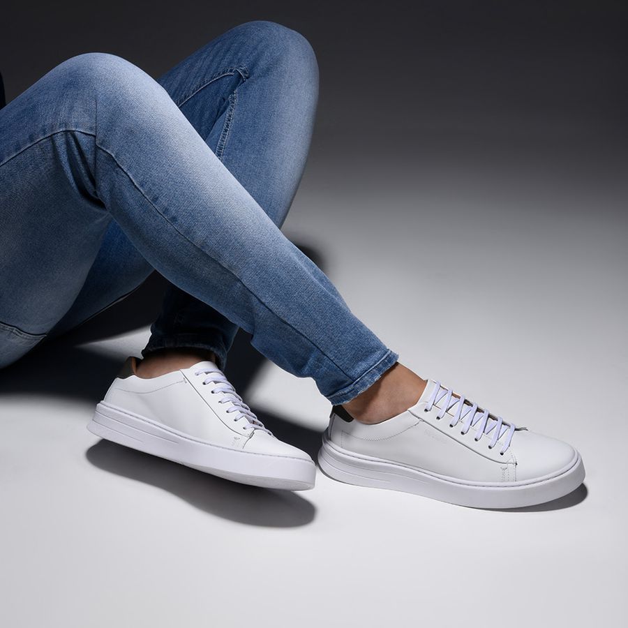 Tênis Masculino Sneaker Evoque Branco | NEVANO