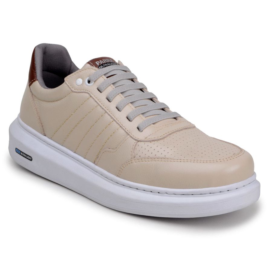 Sapatenis Moderno Detalhado Masculino Em Couro 100% Legitimo Leve ...