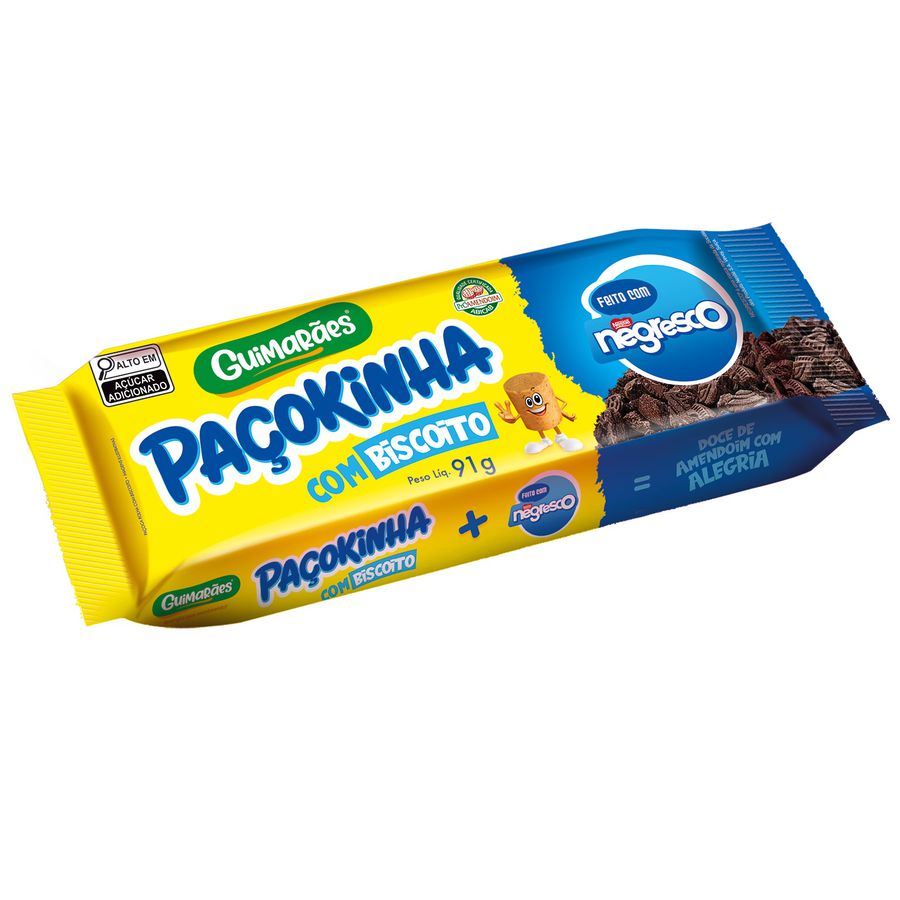 Paçokinha Rolha Negresco 91g | Guimarães Alimentos