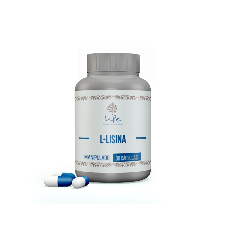 Lisina 500mg - 30 Doses | LIFEMANIPULACAO