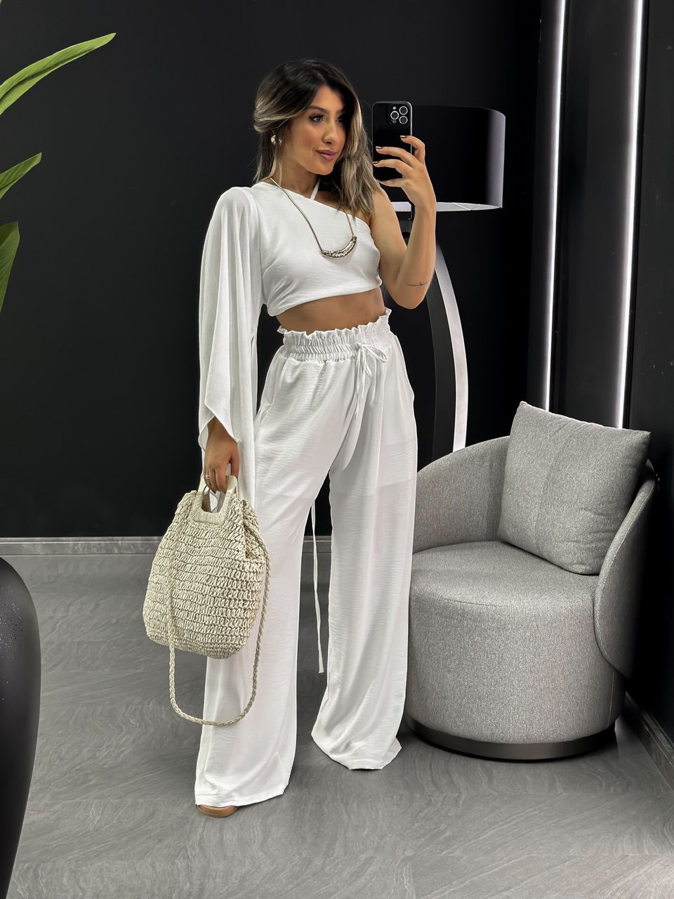 BLUSA FLORA CF COSTA ABERTA | CAROLLA FERRARO