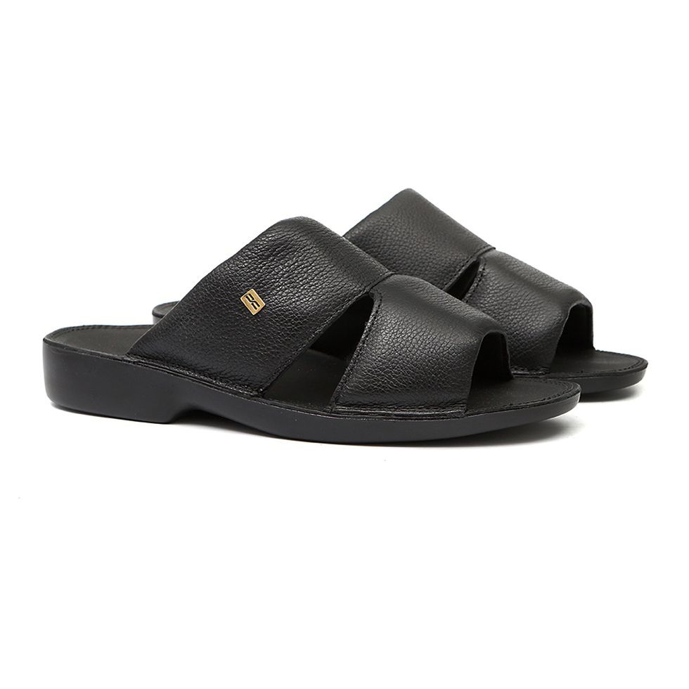 Sandália Tradicional Masculina Uno Preta Samello | SAMELLO