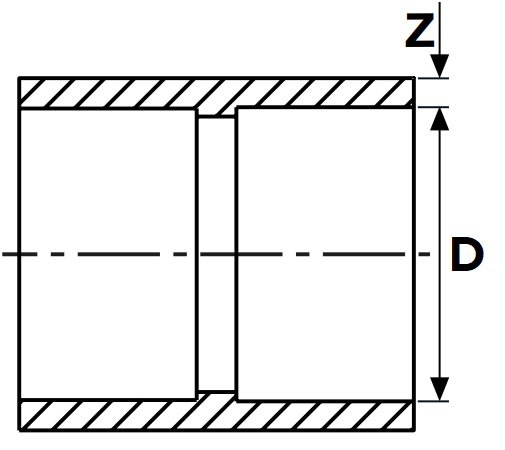 Luva (PVC-U) - Ø225 | GOTA CERTA IRRIGAÇÃO