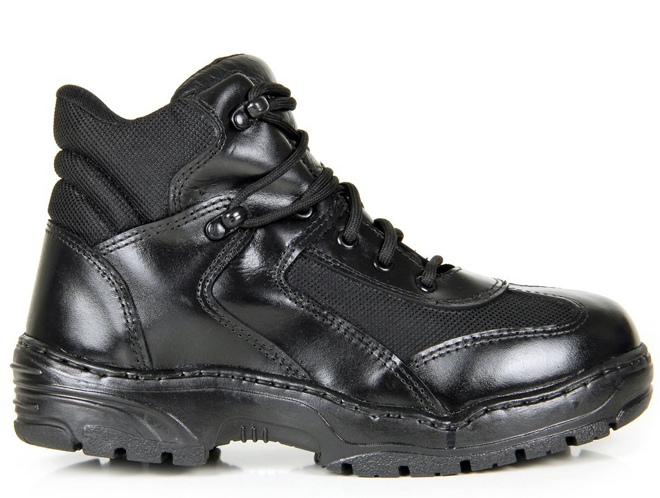 BOTA COTURNO COURO MILITAR PM CANO CURTO | TOP FRANCA SHOES