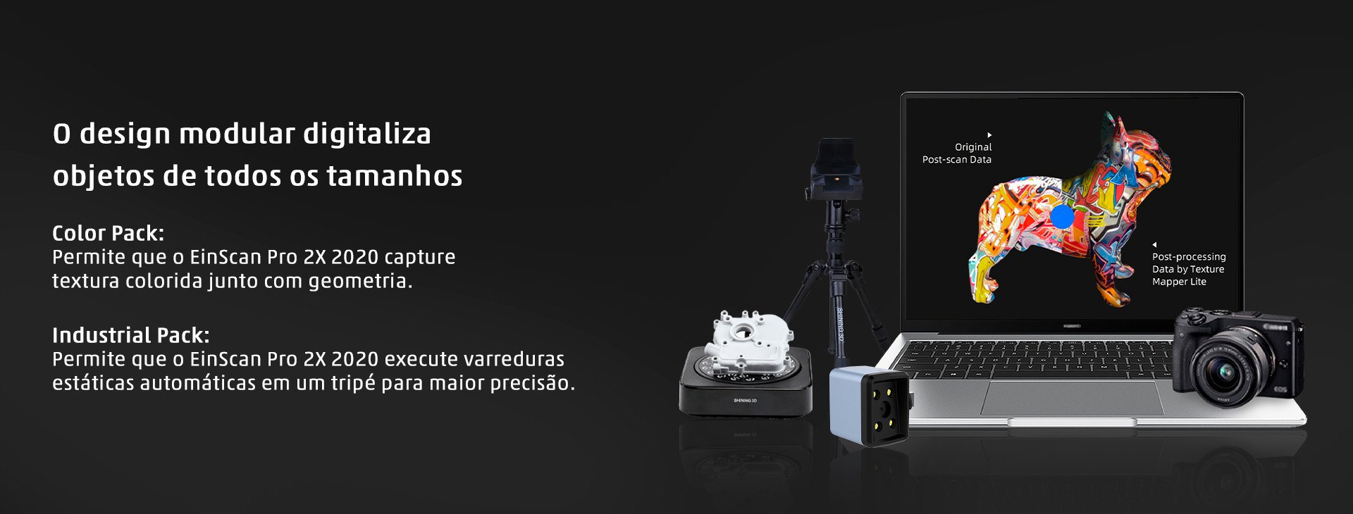 SCANNER 3D EINSCAN PRO 2X 2020 | TOPINK3D